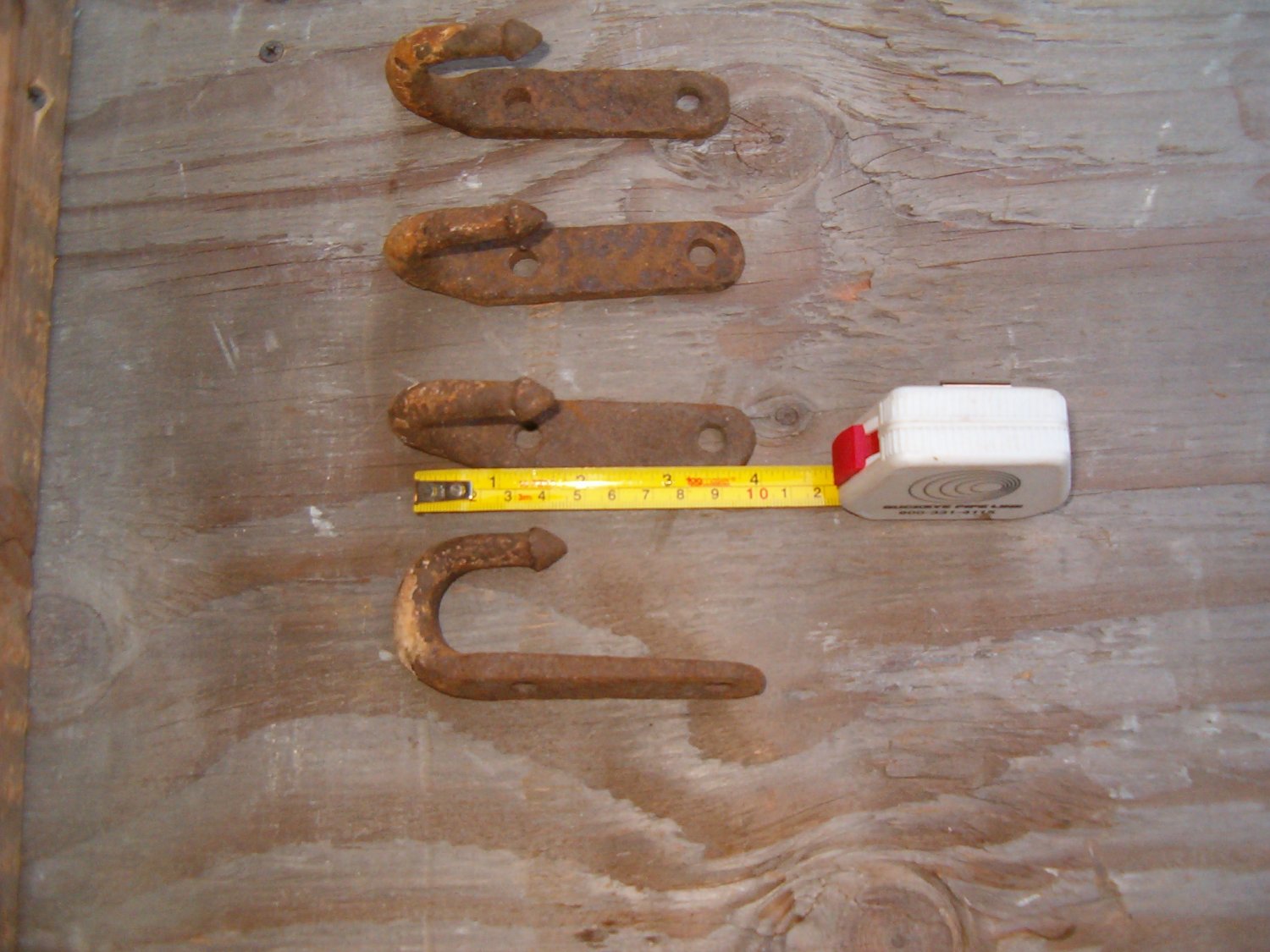 4 Heavy Cast Iron Barn/Stall Hooks