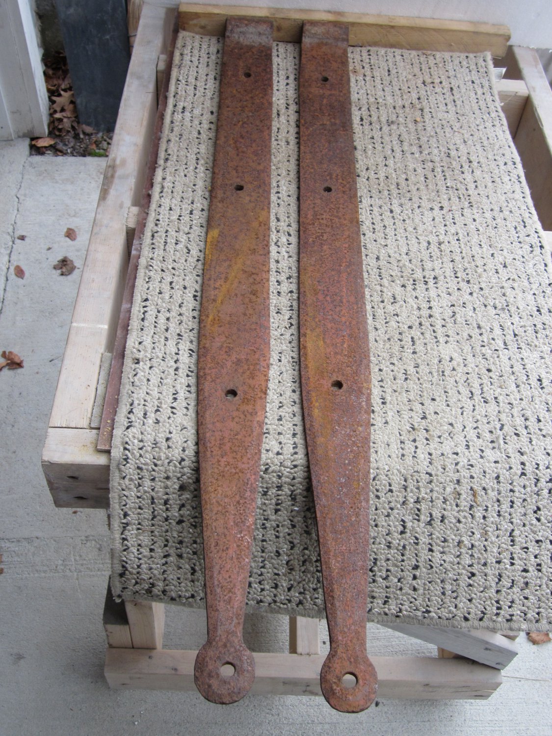 Antique Cast Iron Strap Hinges 29