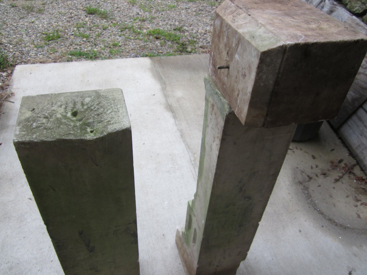 Victorian Stone Marble Driveway Markers/Post