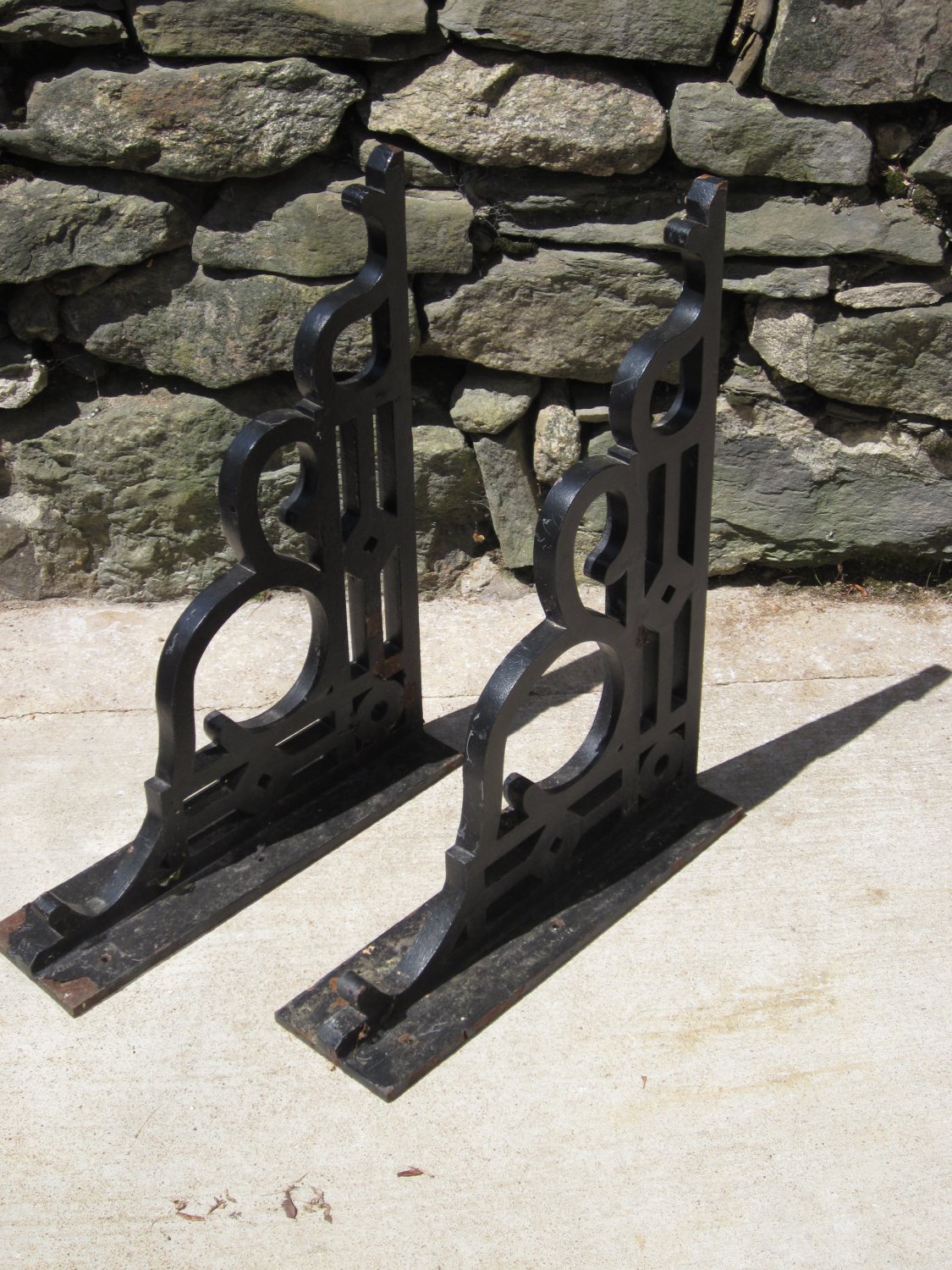 Vintage Steel Building Brackets