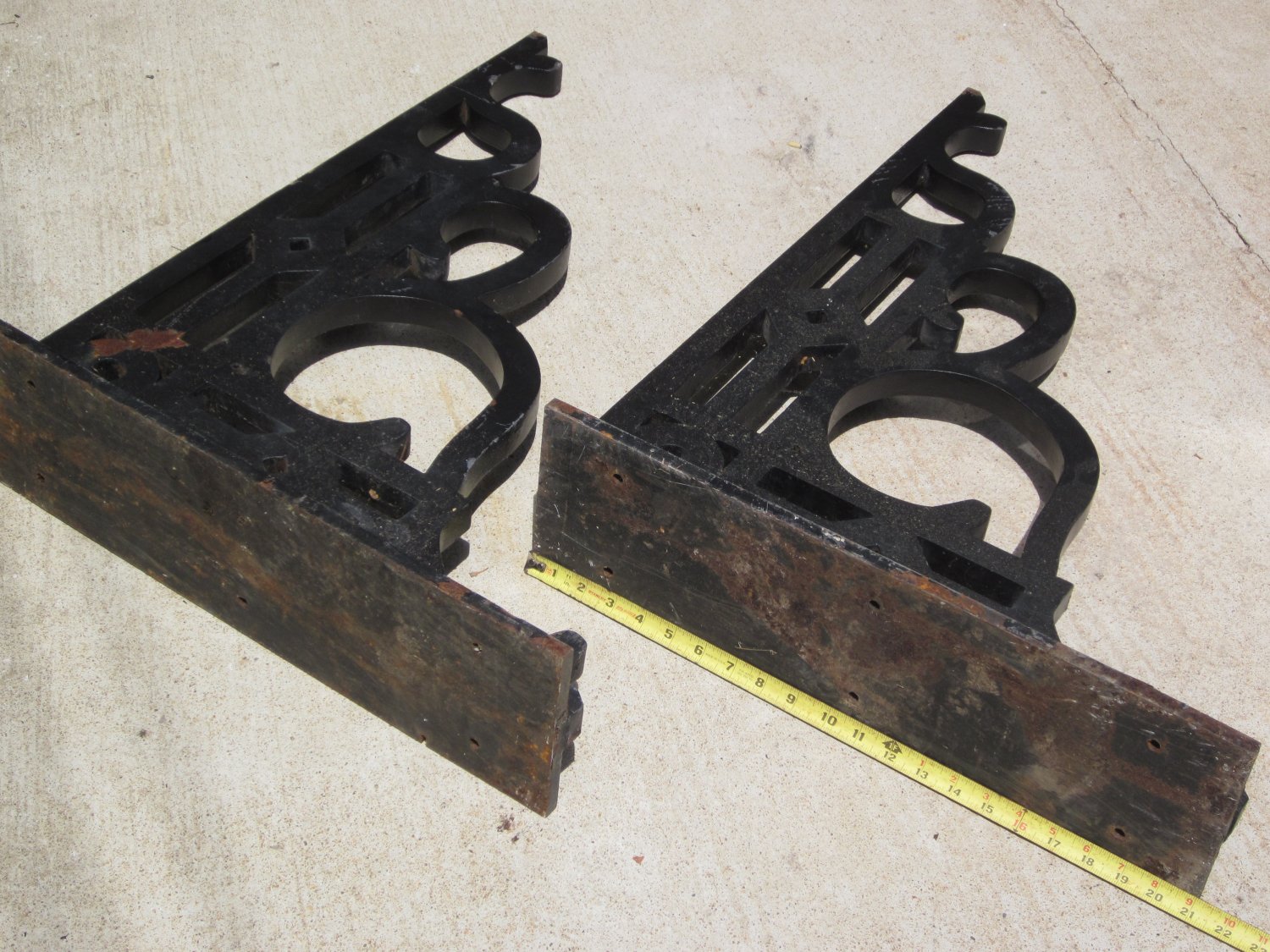 Vintage Steel Building Brackets