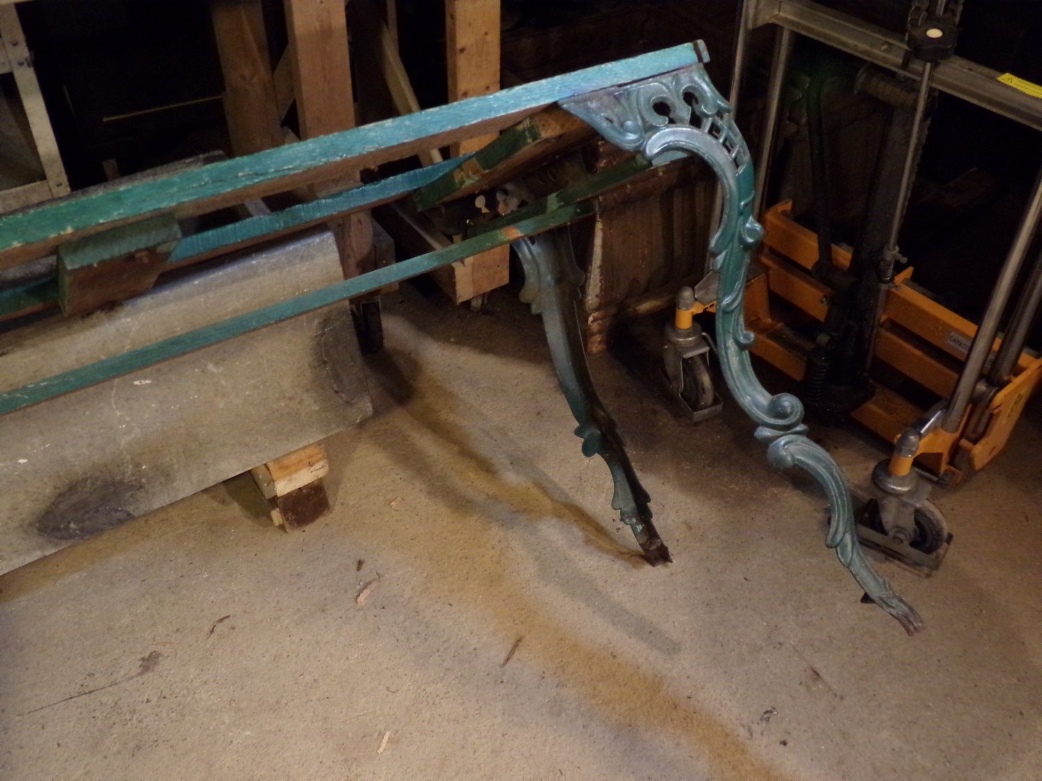 Antique Cast Iron Victorian Table Legs