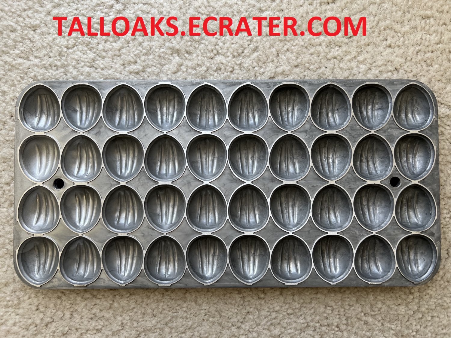 Russian Oreshki Oreshnitsa 40-cavity walnut cookie mold maker form FOR ...