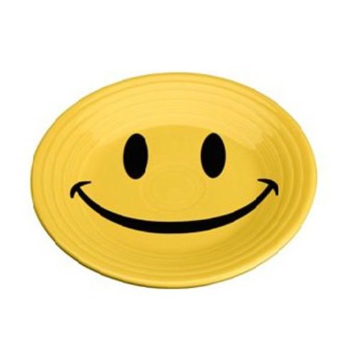 NEW - Fiesta Dinnerware Smiley face luncheon plate - first quality