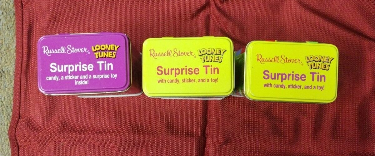 Vintage Russell Stover Looney Toons Tins Lot Of 3