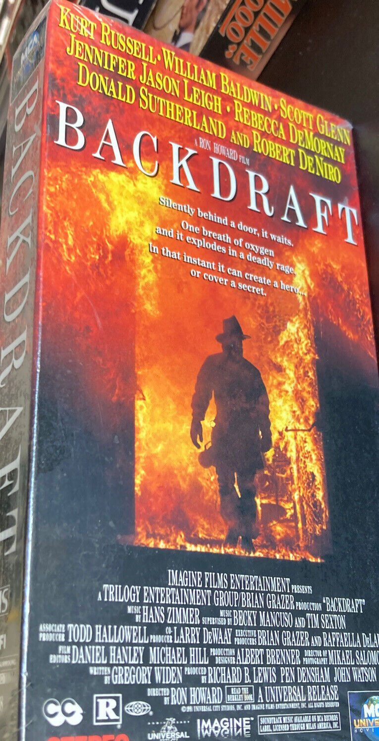 Backdraft (VHS, R, 1991) William Baldwin, Kurt Russell, Scott Glenn ...