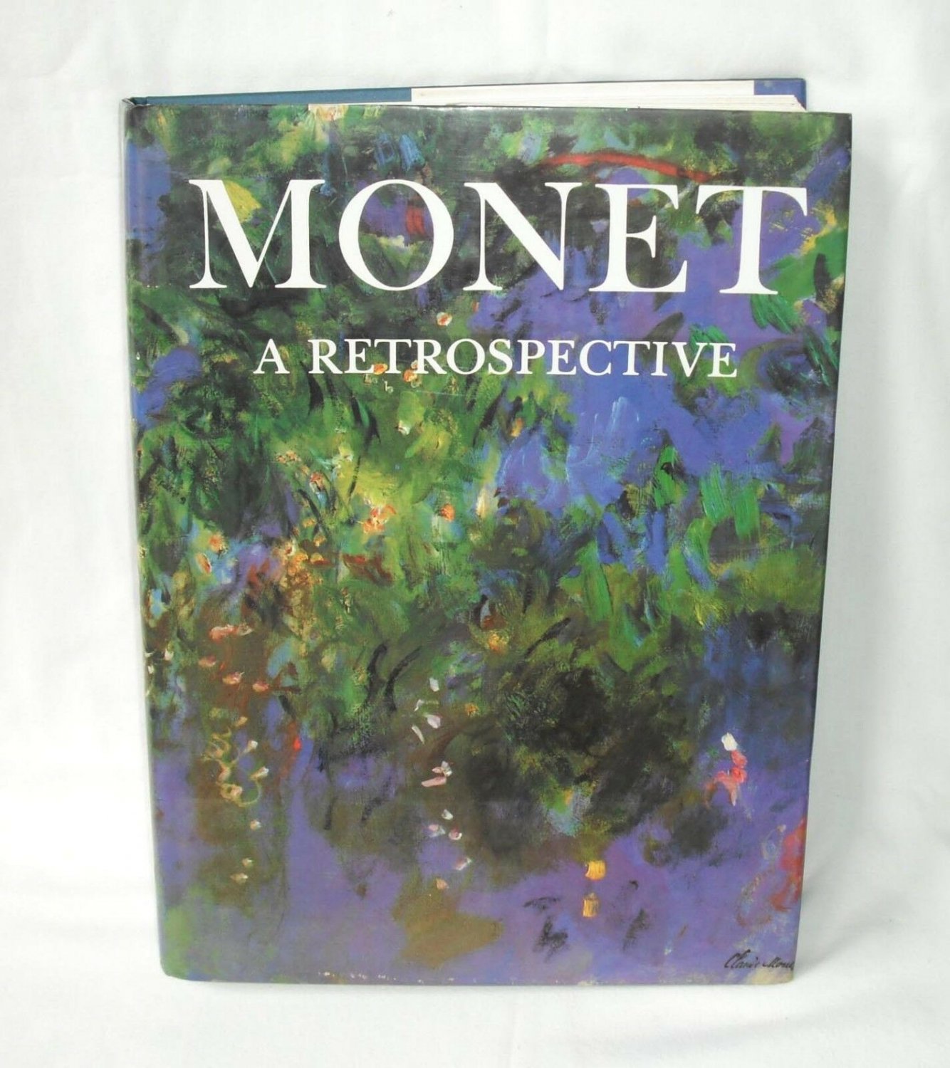 Monet A Retrospective 1985 Hardcover Dust Jacket