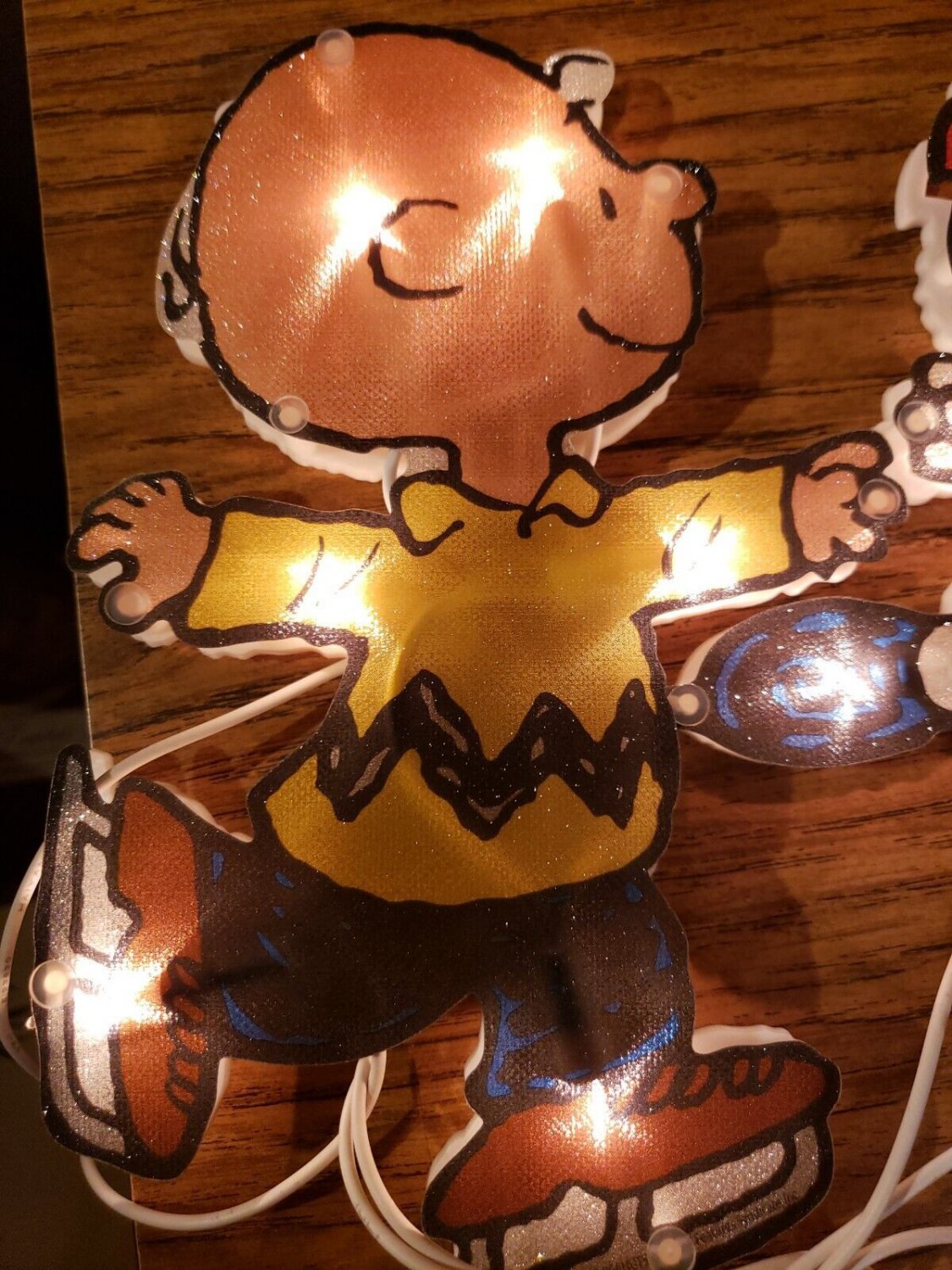 Vintage Peanuts Lighted Pathway Markers Skating Snoopy Charlie Brown ...