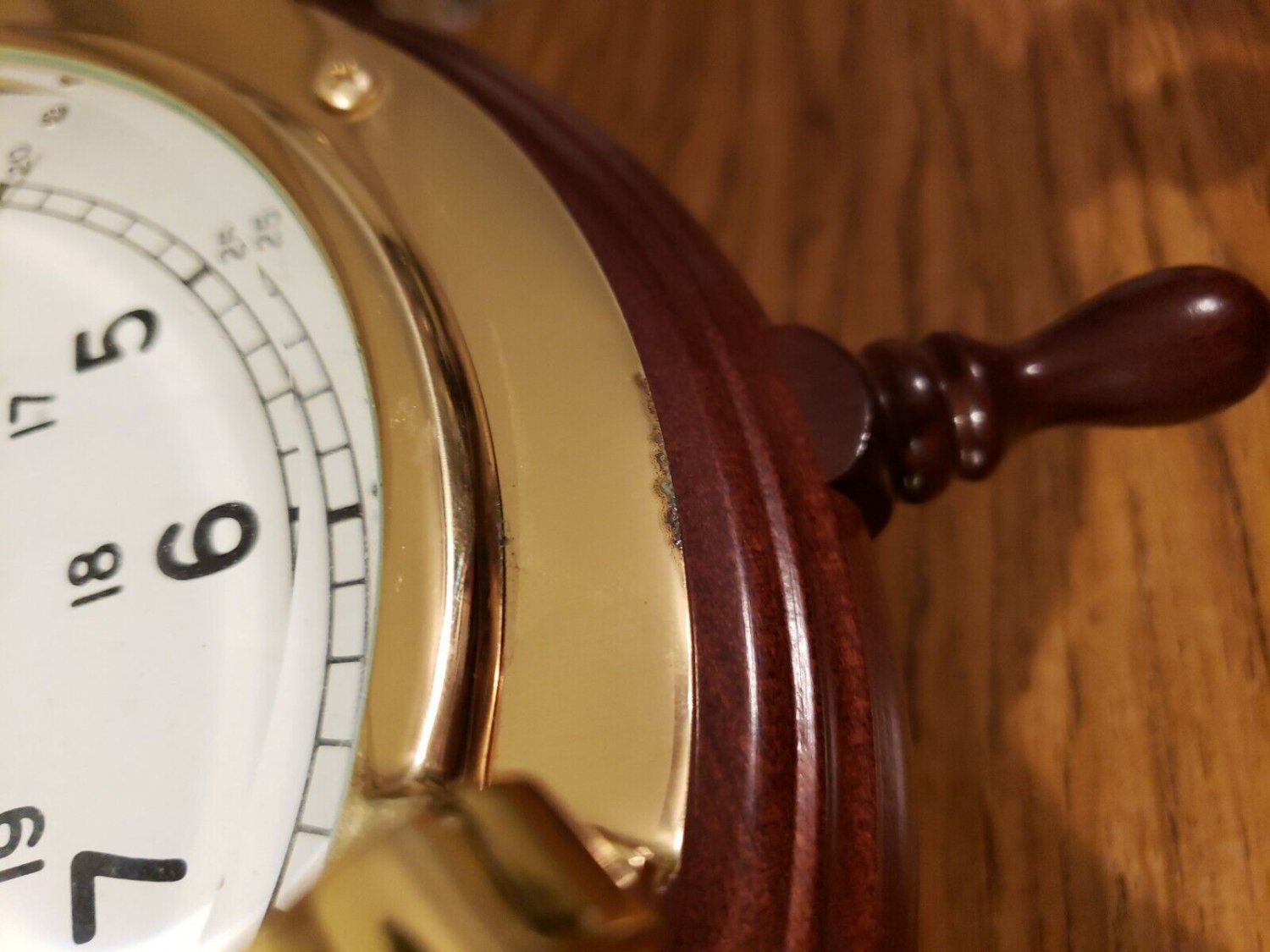 Seth Thomas Nantucket Ships Wheel Clock. Model #1067.
