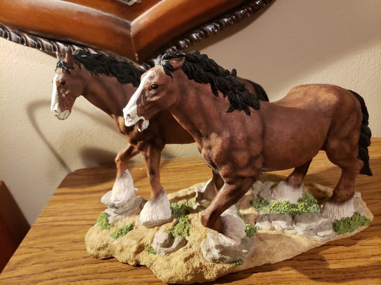Artist Resin Model Horse Clydesdales Young's #33205 Item PA30037R 10"x15"