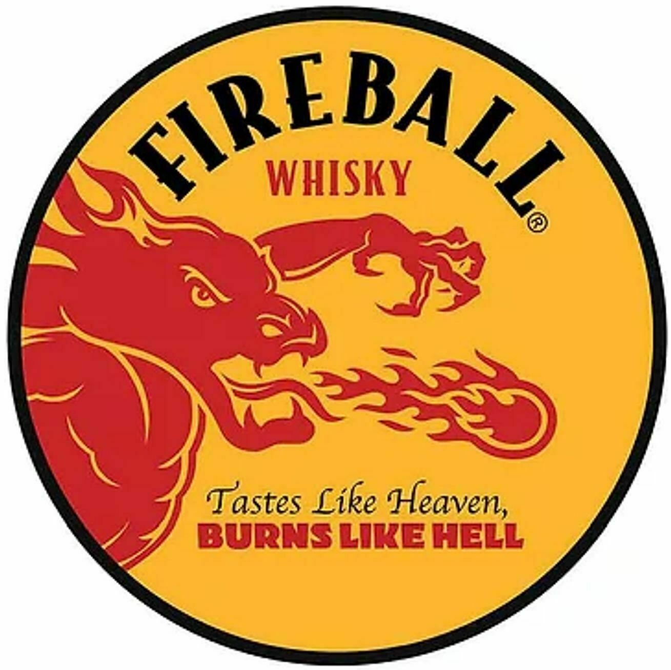 Fireball Whisky Vinyl Decal Sticker Waterproof