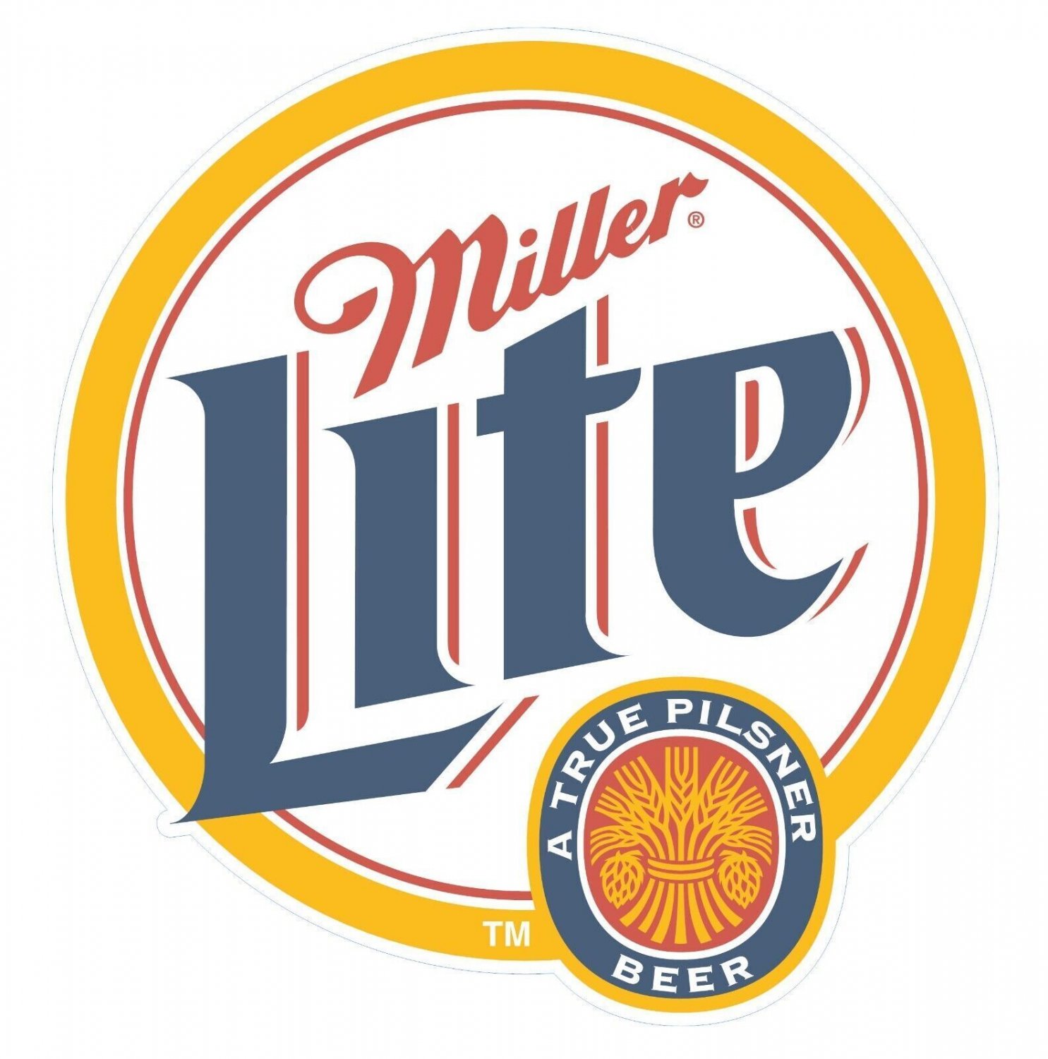 Miller Lite A True Pilsner Beer Vinyl Decal Sticker Waterproof