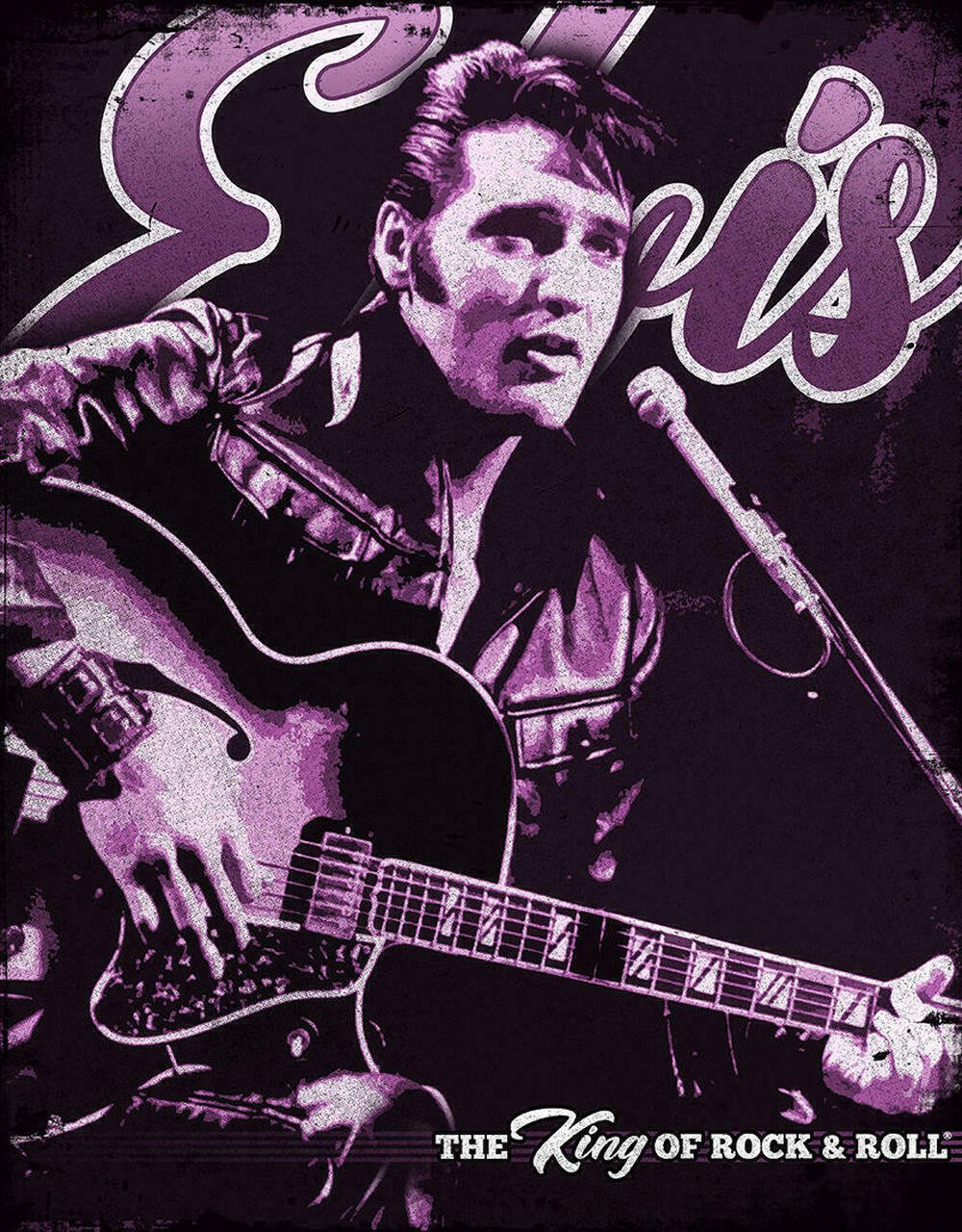 Elvis Presley Purple Vinyl Decal Sticker Waterproof