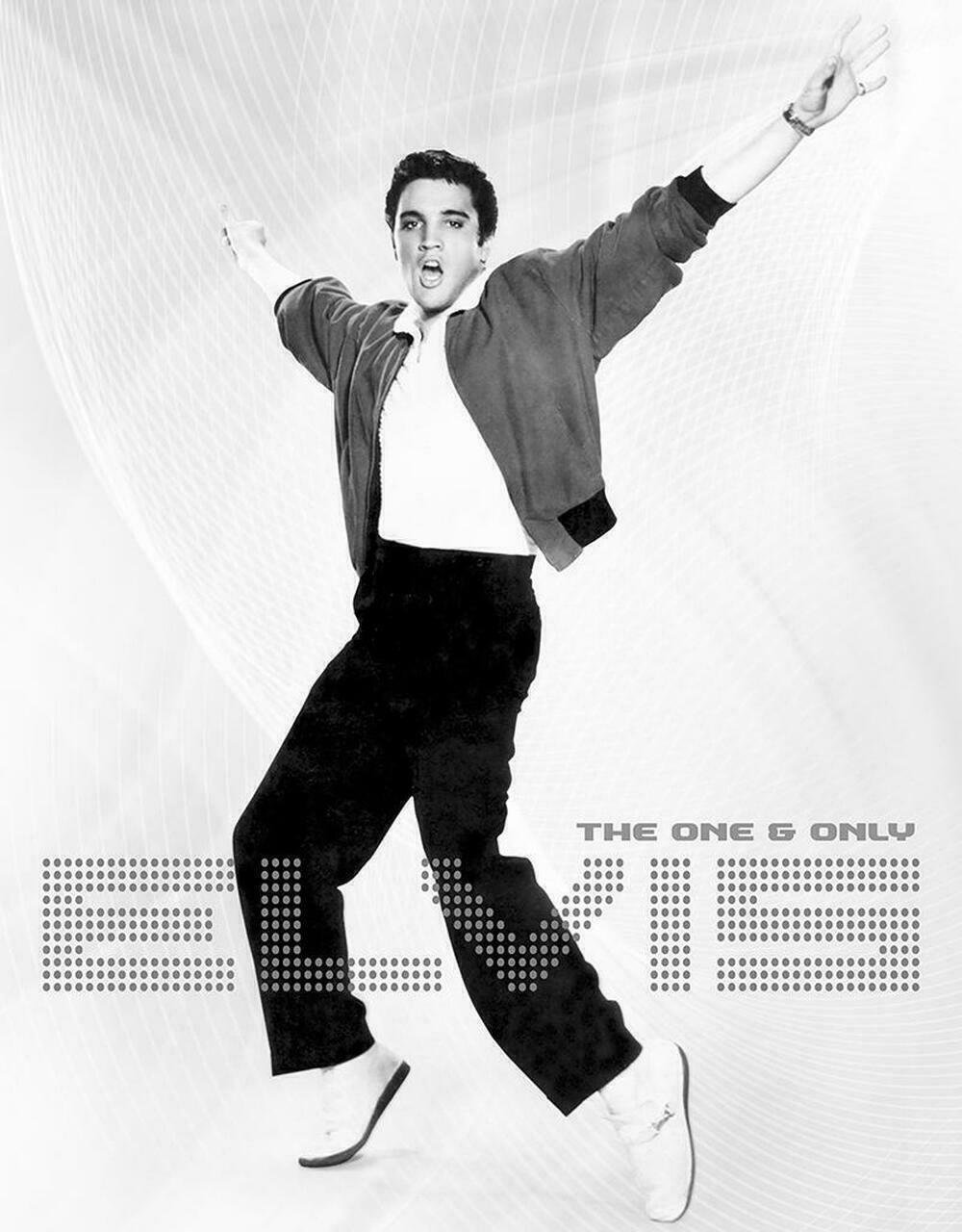 Elvis Presley B&W Vinyl Decal Sticker Waterproof