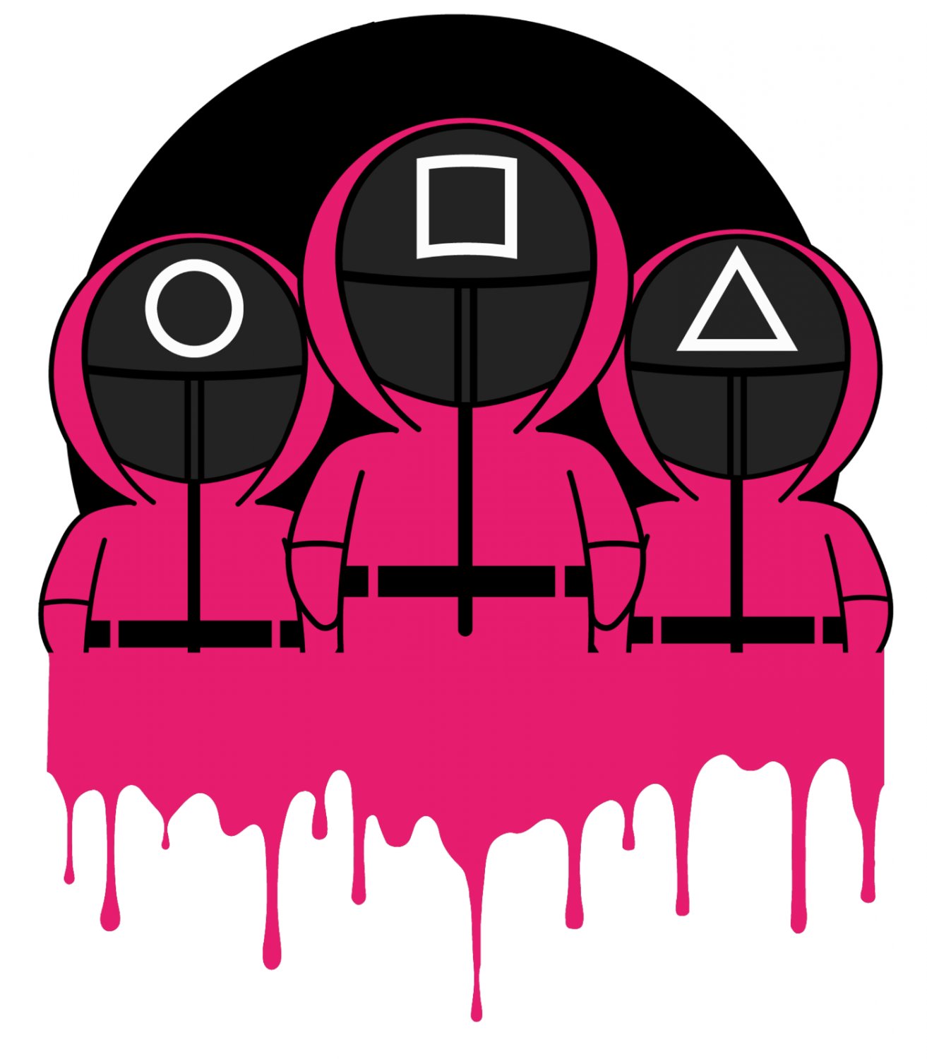 Squid Game Color Vinyl Decal Sticker Waterproof