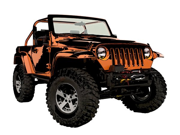 Jeep Wrangler Vinyl Sticker waterproof