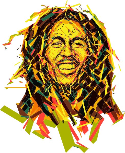 BOB MARLEY Color Vinyl Decal Sticker Waterproof