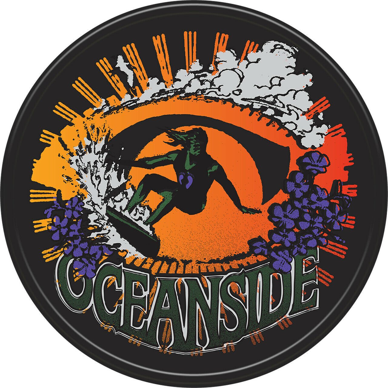 Hang Ten Oceanside Vinyl Decal Sticker Waterproof