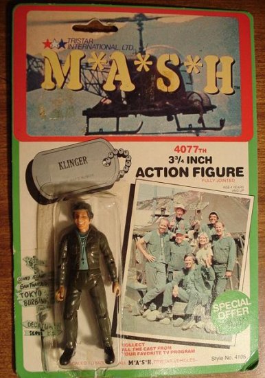 M*A*S*H action figure - Klinger Tristar, dated 1982 MASH TV show Korean war