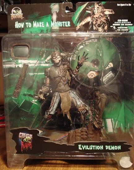 Evilution Demon action figure by Stan Winston Creatures 2001 MIP w/ CD-ROM