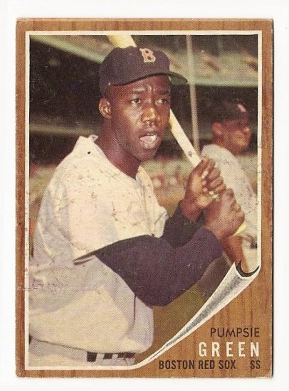 1962 Topps baseball card #153 Pumpsie Green VG, Boston red Sox