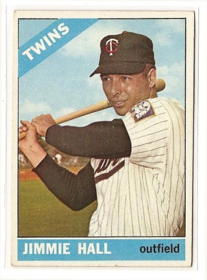1966 Topps baseball card #190 Jimmie Hall EX Minnesota twins