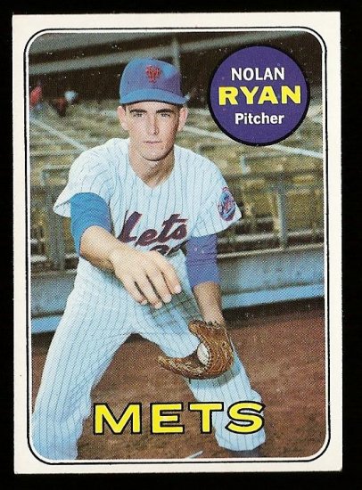 1969 Topps baseball card #533 Nolan Ryan NM (2nd year) New York Mets