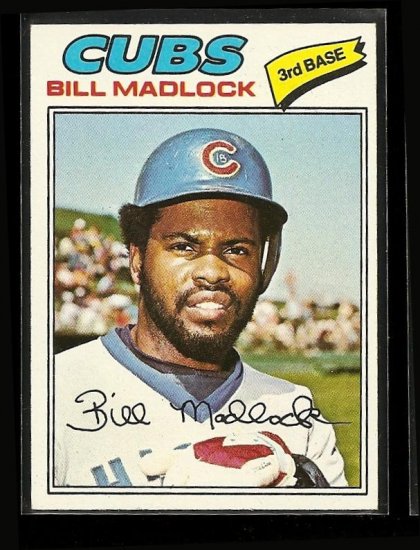 1977 Topps baseball card #250 (B) Bill Madlock NM/M Chicago Cubs