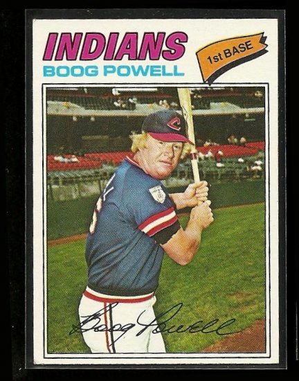 1977 Topps baseball card #206 Boog Powell NM Cleveland Indians