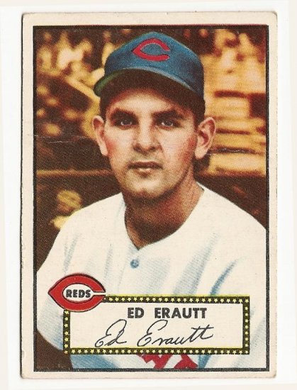 1952 (original) Topps baseball card #171 Ed Erautt VG