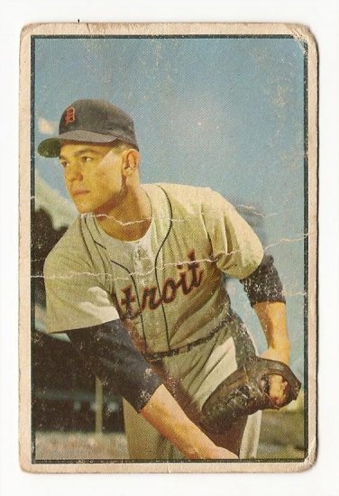 1953 Bowman COLOR baseball card #4 Art Houtteman fair