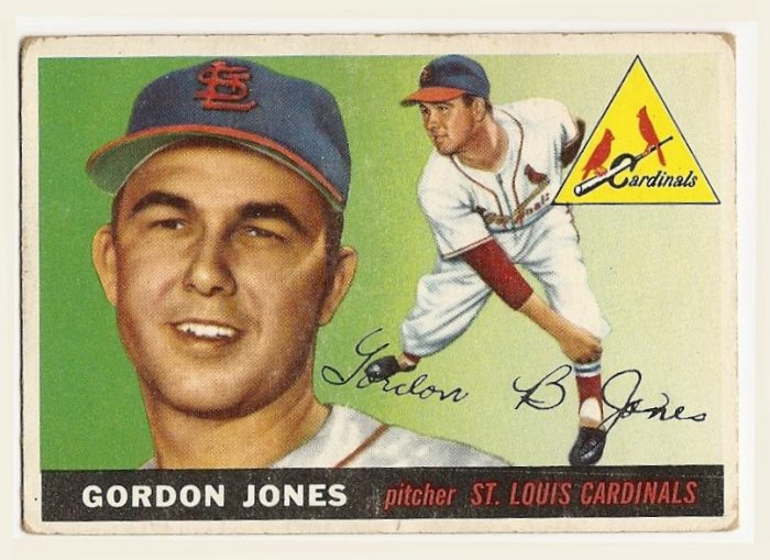 1955 Topps baseball card #78 Gordon Jones VG St. Louis Cardinals