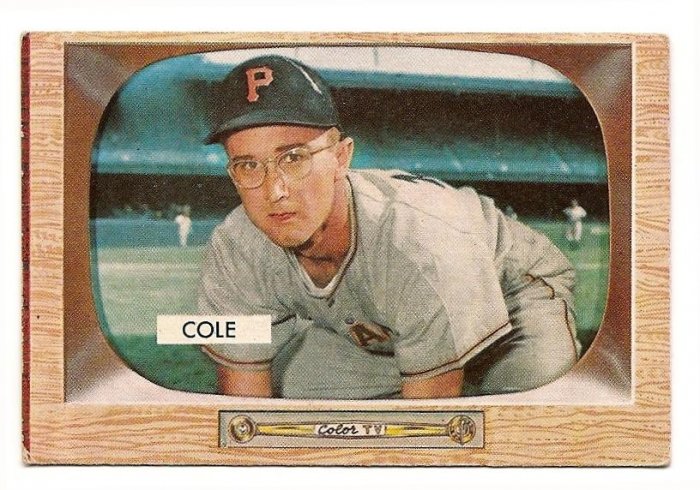 1955 Bowman baseball card #28 Dick Cole VG