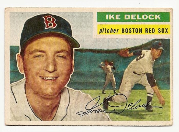 1956 Topps baseball card #284 (B) Ike DeLock VG Boston Red Sox