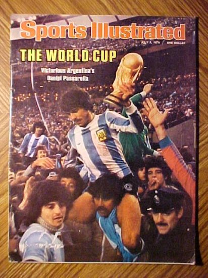 Sports Illustrated magazine July 3, 1978 Soccer World Cup, Daniel ...