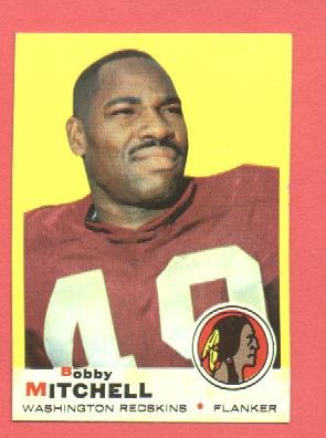 1969 Topps football card #114 Bobby Mitchell EX/NM Washington Redskins
