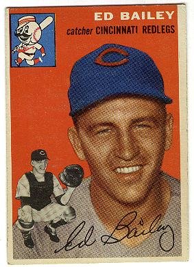 1954 Topps baseball card #184 Ed Bailey VG/EX Cincinnati Redlegs