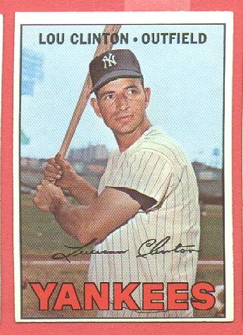 1967 Topps baseball card #426 (B) Lou Clinton EX New York Yankees