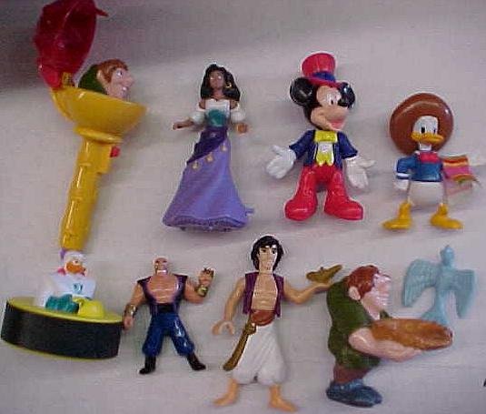 Assorted Disney fast food toys & figures - Mickey Mouse, Hunchback ...