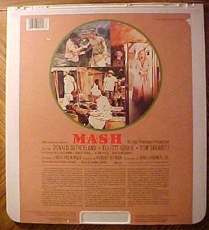 MASH Video Disc CED, Elliot Gould, Donald Sutherland, Sally Kellerman ...