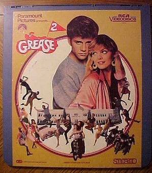 Grease II 2 Video Disc CED, Michelle Pfeiffer, Connie Stevens, Sid Ceasar