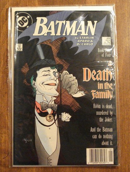 Batman #429 comic book - DC Comics - Death in the Family - Death of Robin