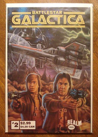 Battlestar Galactica #2 comic book - Realm Press comics