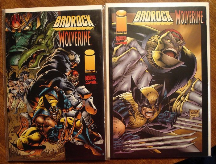 Badrock & Wolverine #1 (BOTH COVERS) comic book - Image & Marvel comics
