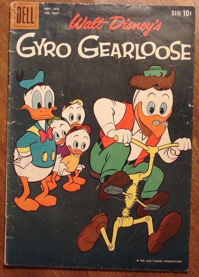 Dell comic book - Walt Disney's Gyro Gearloose #1047 (Four Color) 1960 ...
