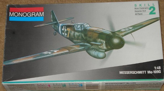 Monogram Messerschmitt Me-109G WWII German airplane model kit MIB ...