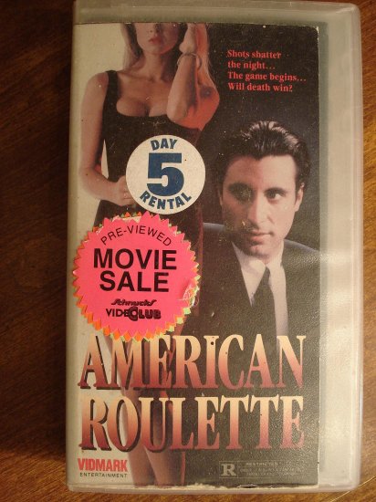 American Roulette VHS video tape movie film, Andy Garcia, Kitty Aldridge