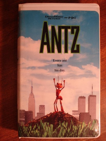 Antz VHS video tape animated movie film, ants, dreamworks
