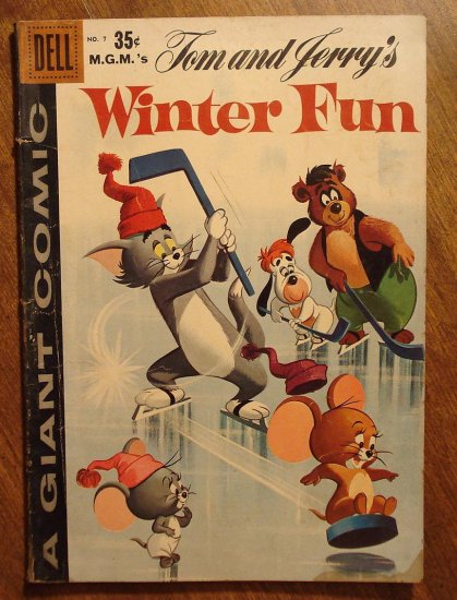 Dell Giant comic - Tom and Jerry's Winter Fun #7 (1958) comic book, G ...