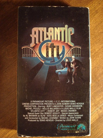 Atlantic City VHS video tape movie film, Burt Lancaster, Susan Sarandon